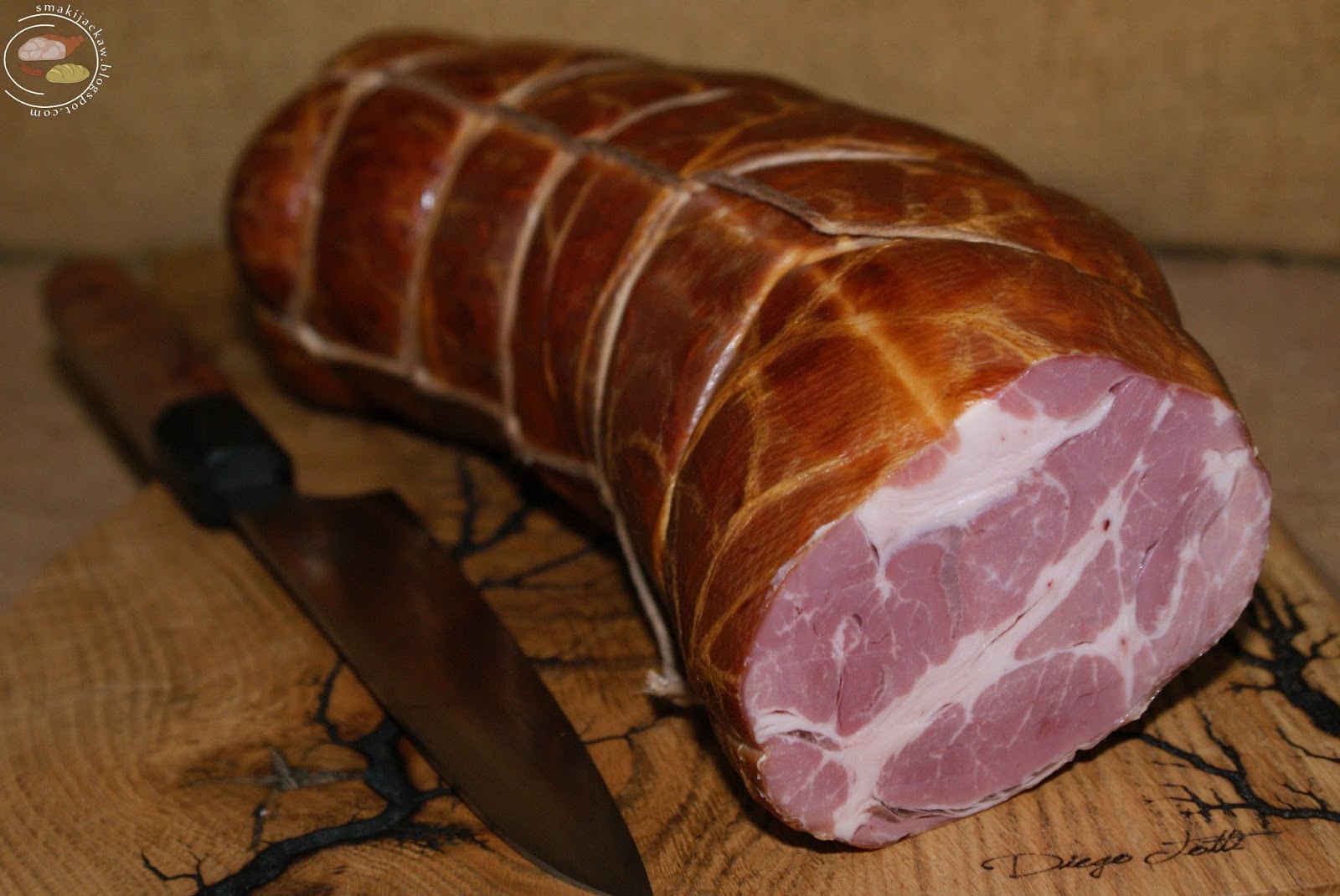 Domowy wyrób. Coś do chleba i talerza.: Baleron wędzony i parzony Sous Vide