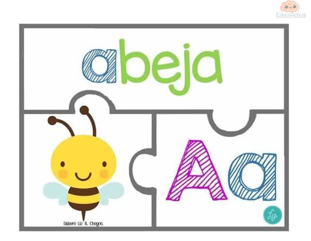rompecabezas%2Bde%2Bletras | Abecedario para niños, Aprender el ...