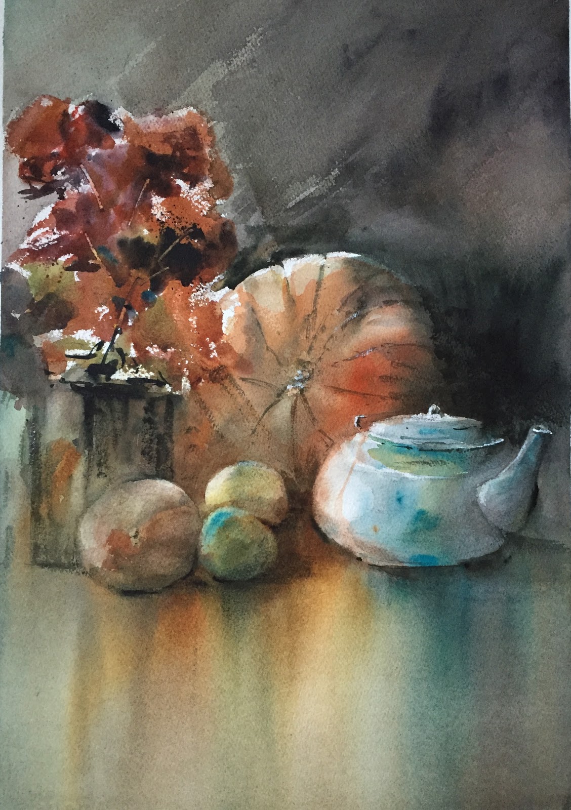 Acuarelas de Antonio Medina: Unos bodegones