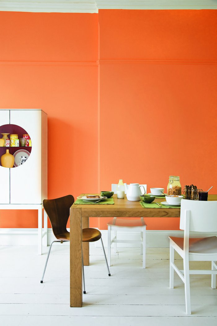 Orange 77 wall color ideas with positive effects - Diy Fun World