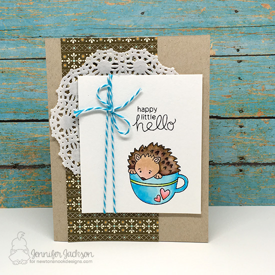Newton's Nook Designs: Hedgehog Hello by Jennifer Jackson