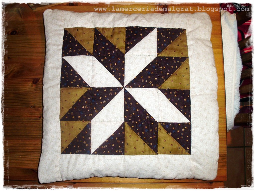 LA MERCERIA de MALGRAT: Patchwork : taller cojín manta