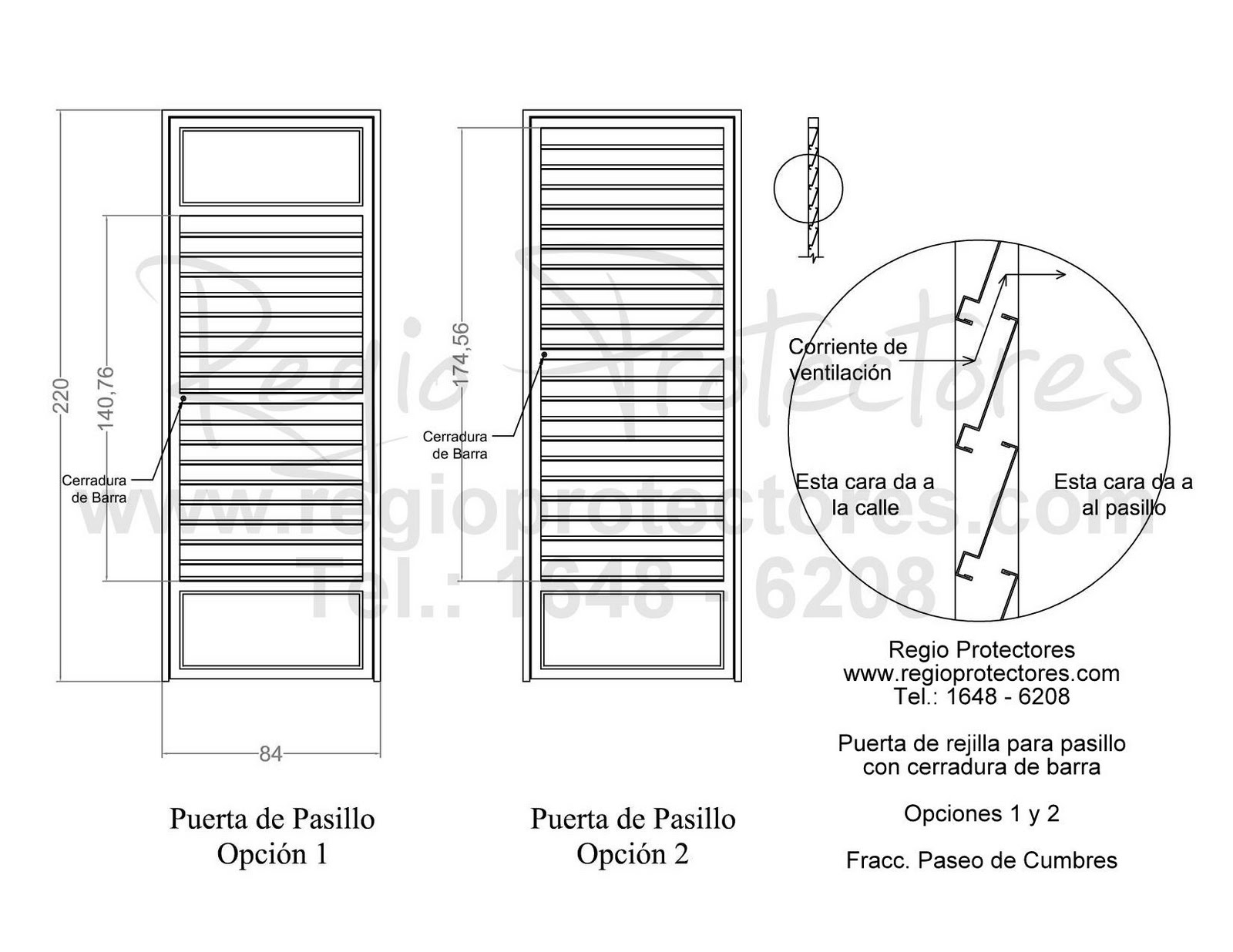 Regio Protectores®: Puertas para pasillo