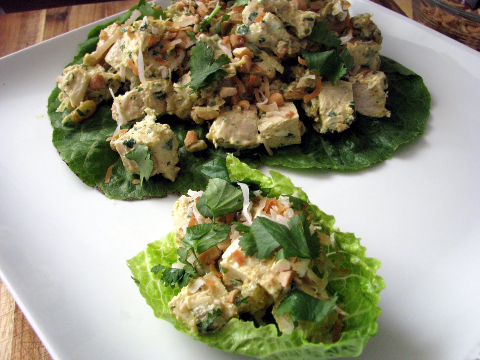 Mia Cucina: Curried Chicken Salad Lettuce Wraps