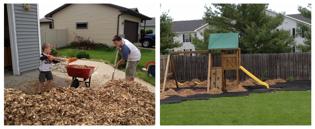 mr did a whole ton of yard work. Ton. Like redid the entire backyard ...