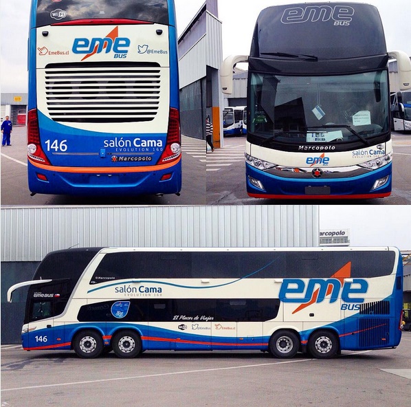 webuschile: Nueva cara para las unidades del Grupo Eme Bus.