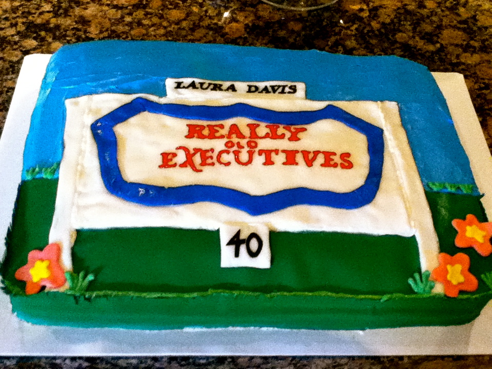 Cakes by Cat: 40th Birthday Cake - Realtor