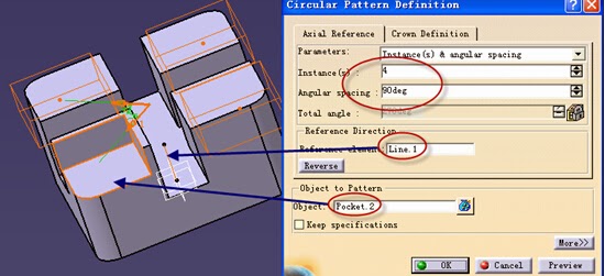 CADFamily.com: CATIA Tutorial -- Hydraulic cylinder front cover modeling