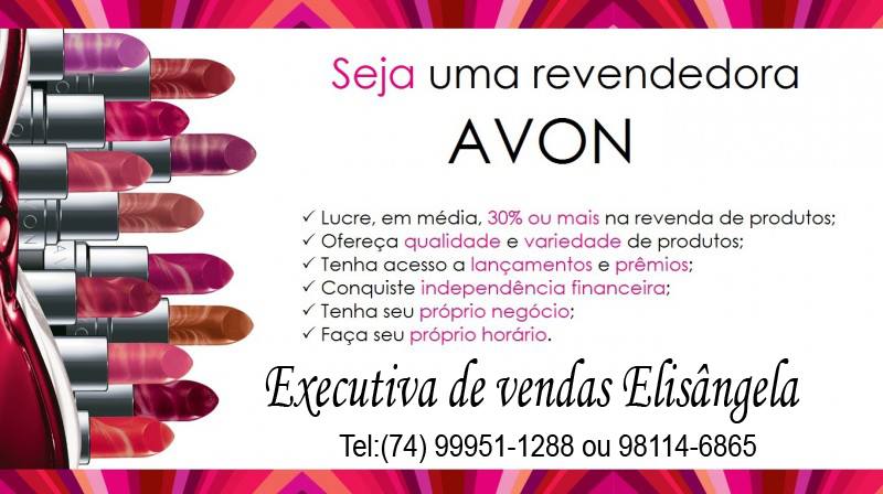 Seja uma revendedora Avon