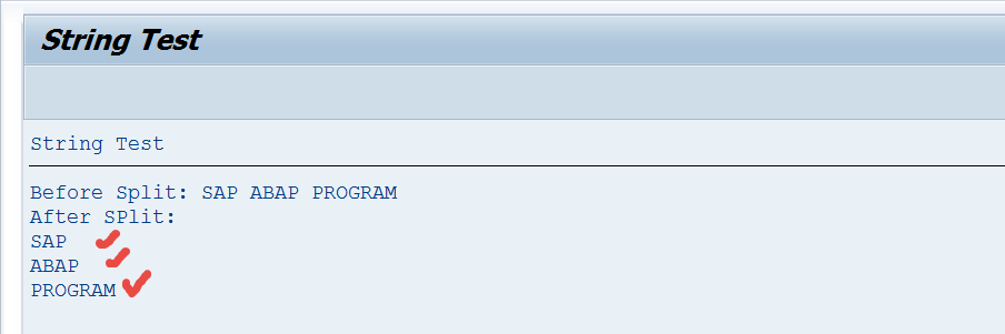TECHSAP : String Function? SPLIT