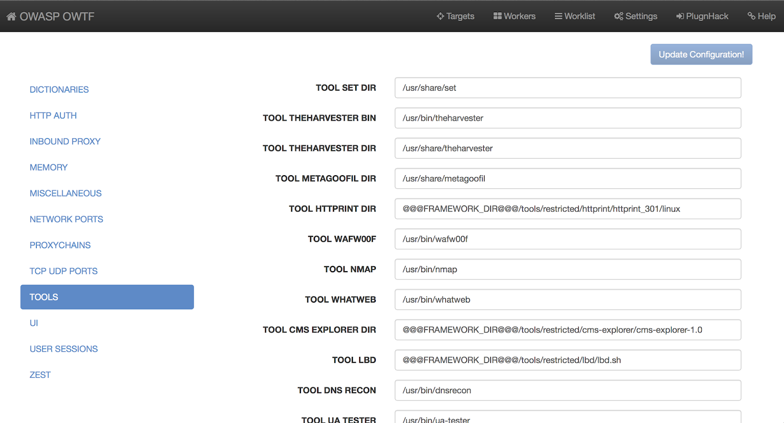 Owtf V2 4 Offensive Web Testing Framework Prodefence Cyber Security