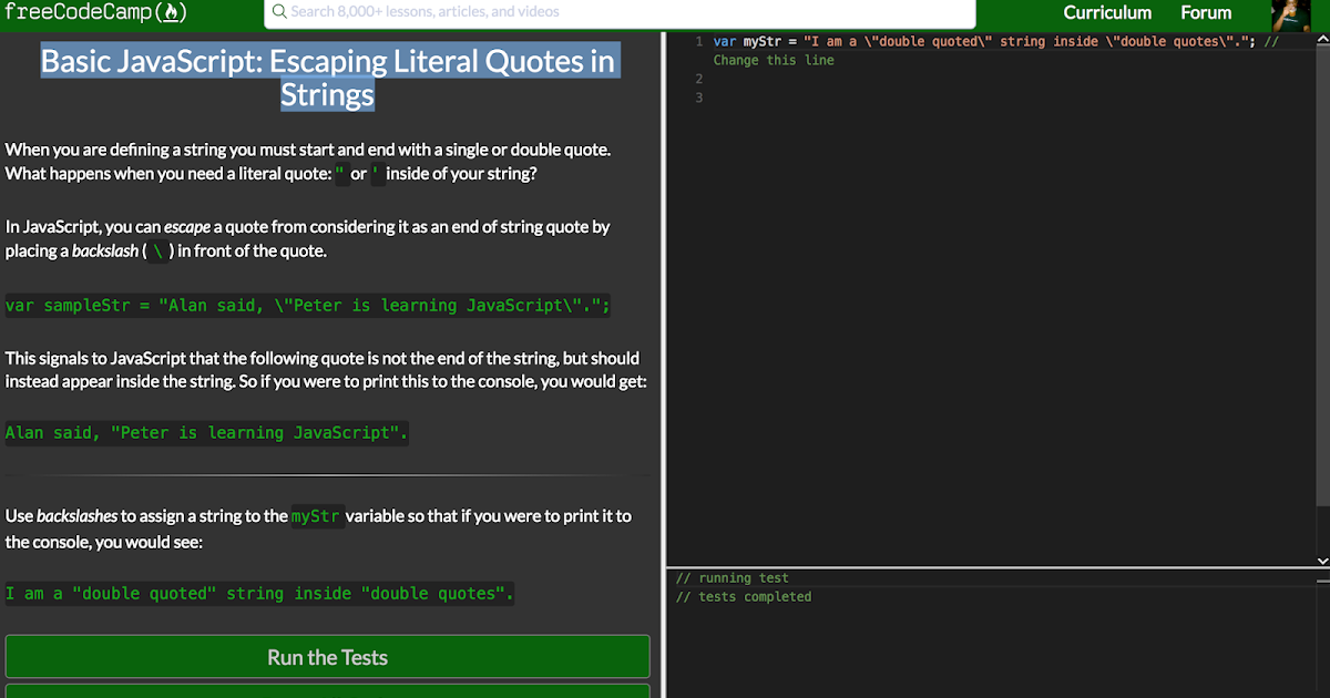 Just a Few Things..: Escaping Literal Quotes in Strings: #100days of ... Just a Few Things..: Escaping Literal Quotes in Strings: #100days of ...