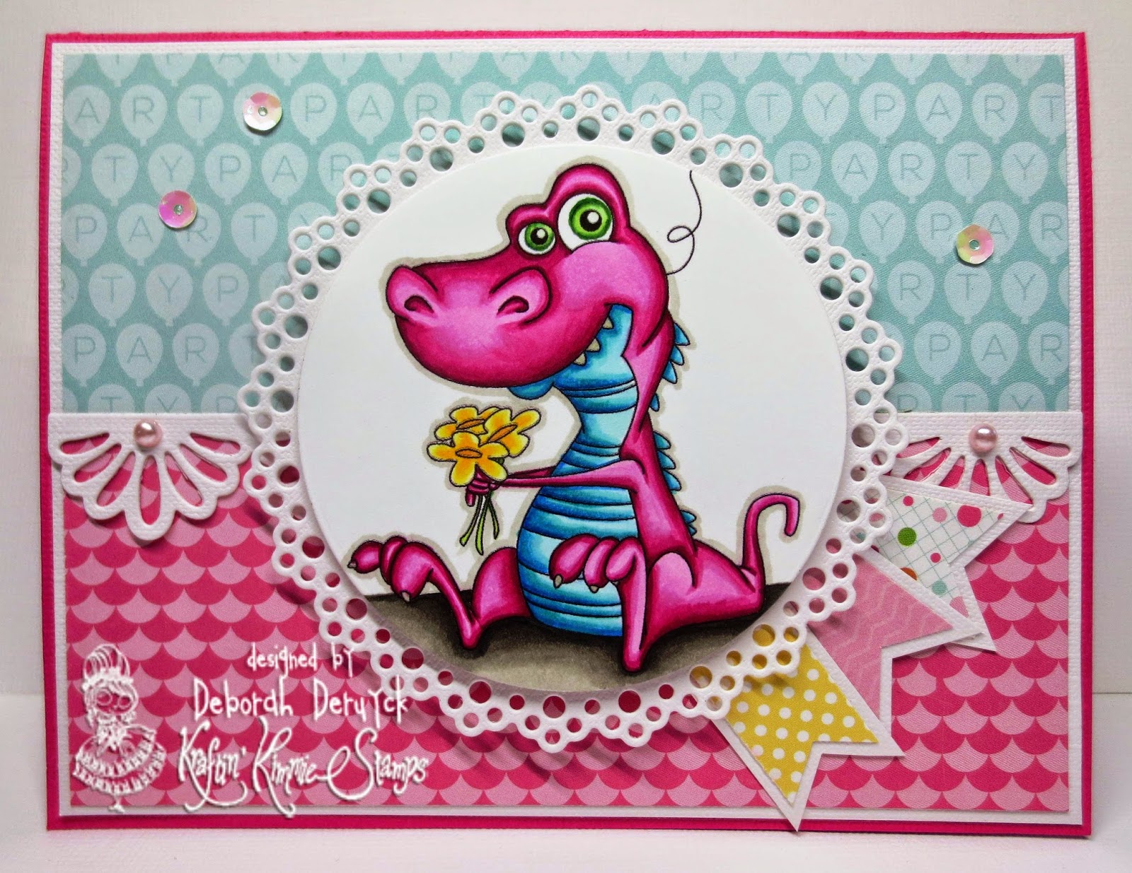 Kraftin' Kimmie Stamps: Challenge #279, Pretty in PINK!