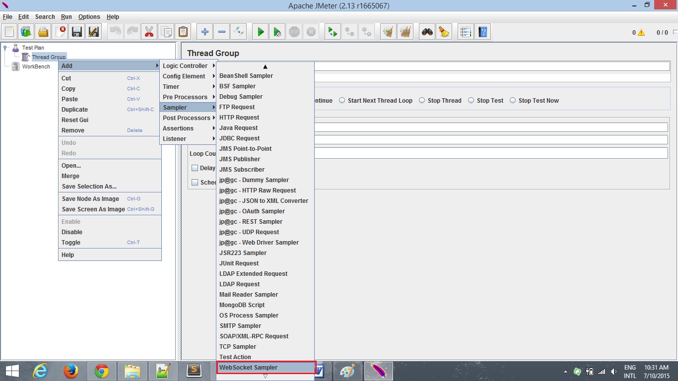 Selenium Paradise: JMETER - Web Socket Testing Selenium Paradise: JMETER - Web Socket Testing