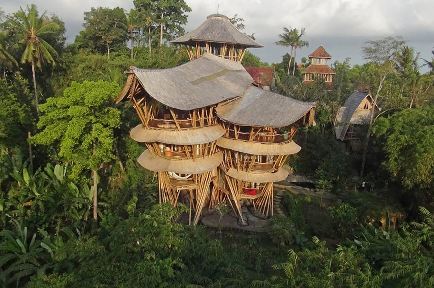 Di Bali Ada Rumah Unik Yang Terbuat Dari Bambu - Dunia Cacamarba