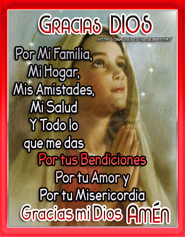 Imágenes Gif: Gracias mi Señor
