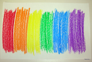Tippytoe Crafts: Crayon Transfer Art