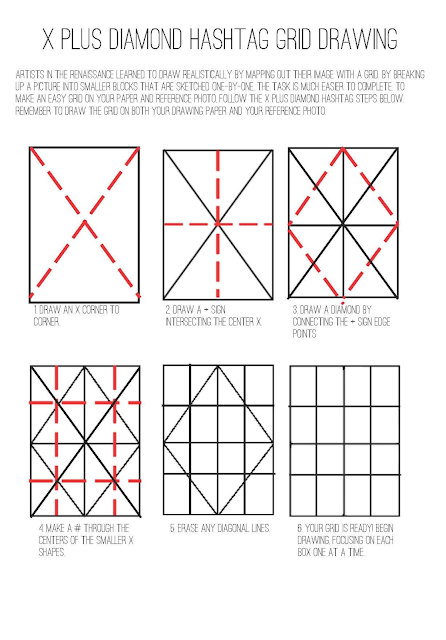The Helpful Art Teacher: How to create and use a drawing grid