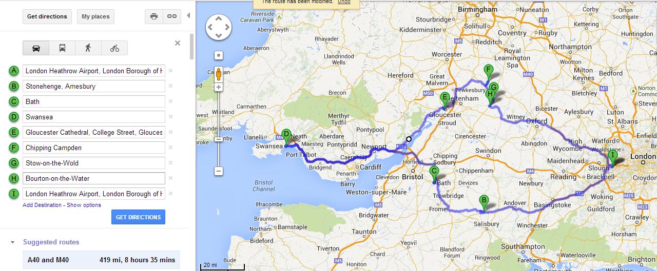 Roller coaster!: Bath and The Cotswold Road Trip