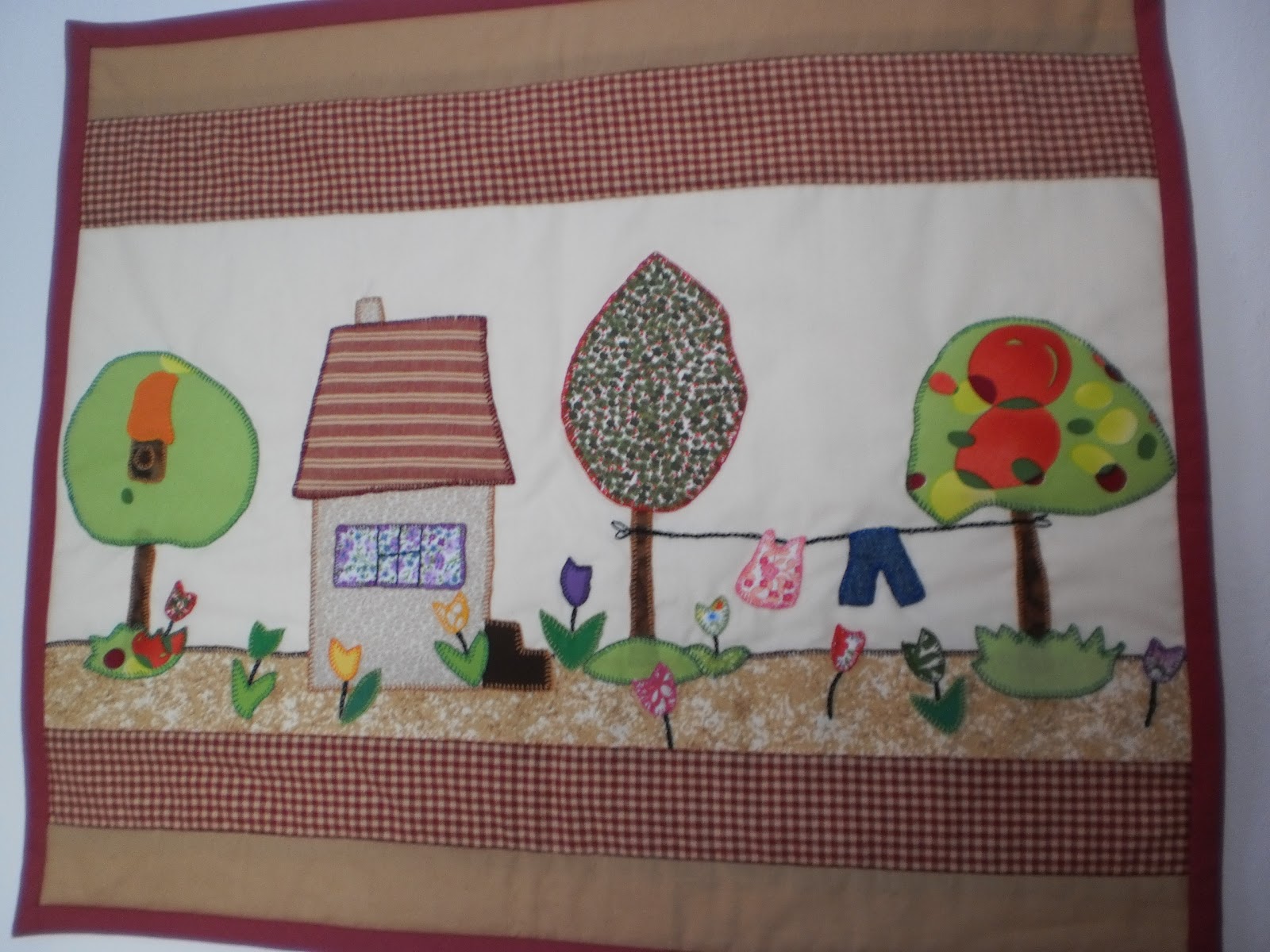 El rincón de mis labores: Mi primer cuadro de patchwork