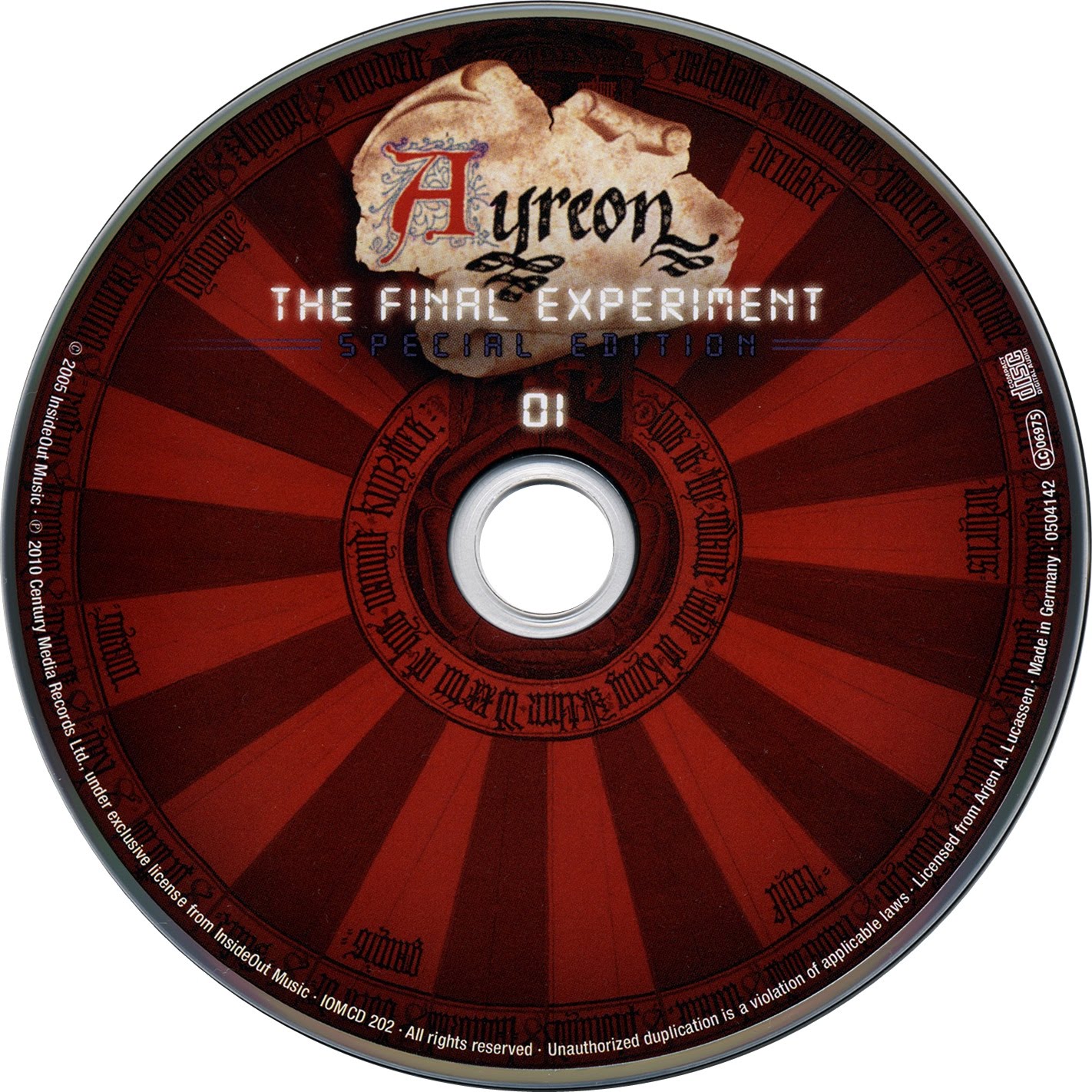 1995 The Final Experiment - Ayreon - Rockronología