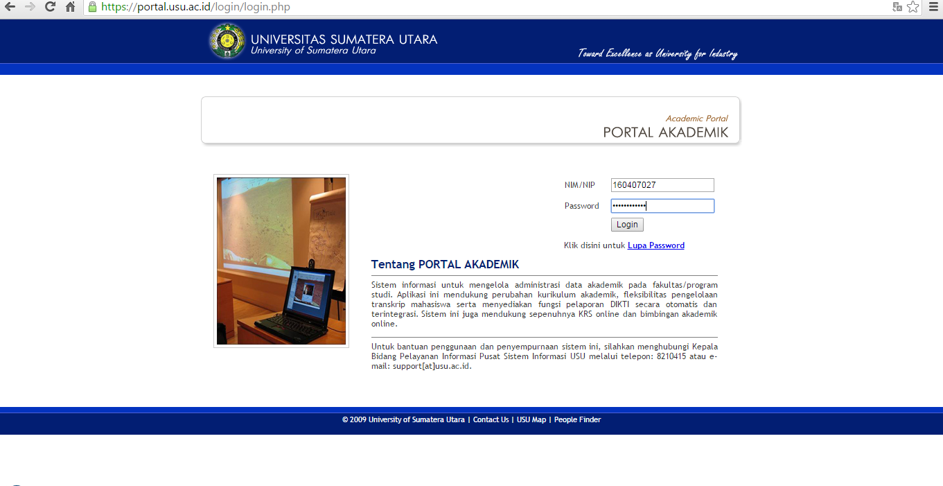 Cara Penggunaan Portal Akademik