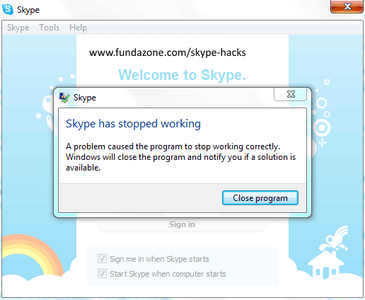 Ideaz : Chatting with extra colon n http://: crashes Skype on Windows ...