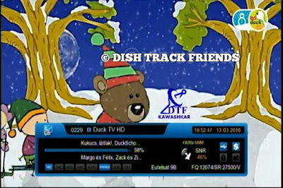 DUCK TV HD NEW CARTOON CHANNEL STARTED EUTELSAT 9B @ 9.0 DEG EAST ...