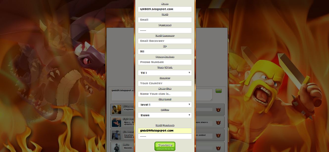 Script Phishing Clash of Clans Tampilan Inject Loot Wizard [ PRIVATE ] | DANSPEDIA - DansPedia