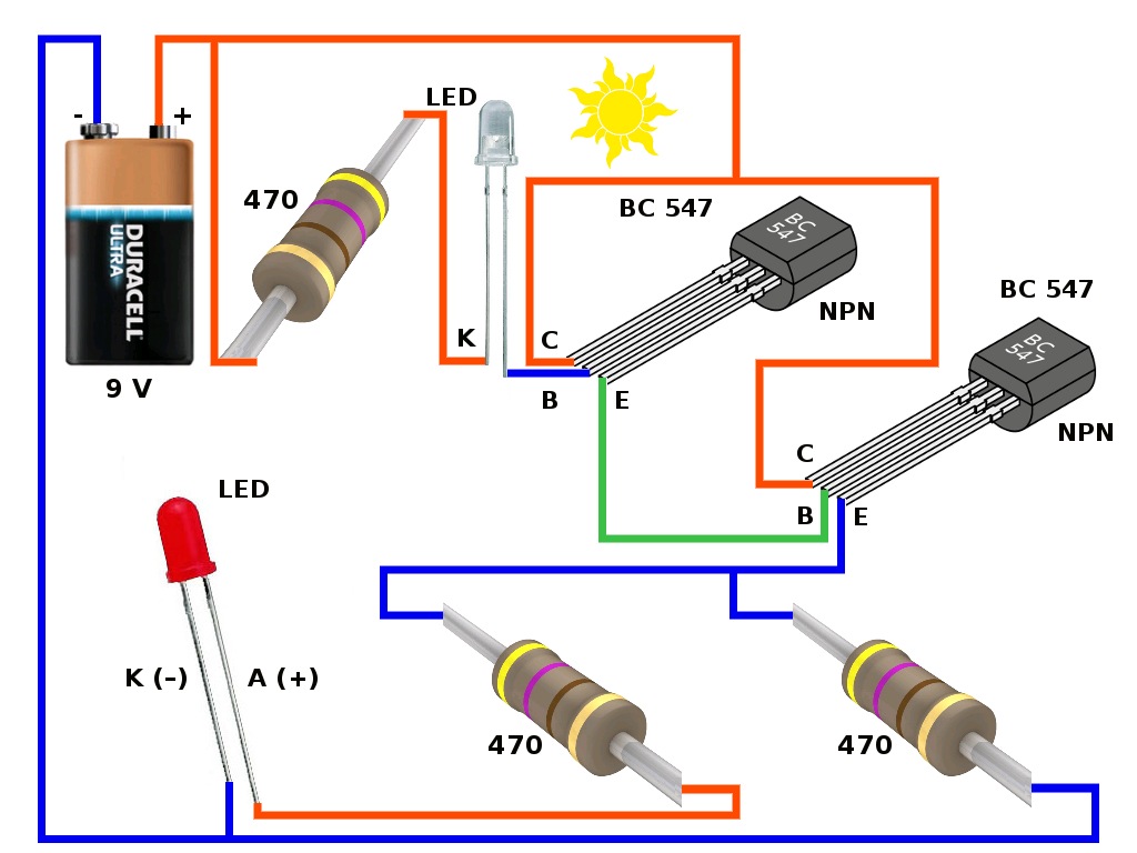 Bo po co być młotem ...: Dioda LED jako czujnik światła