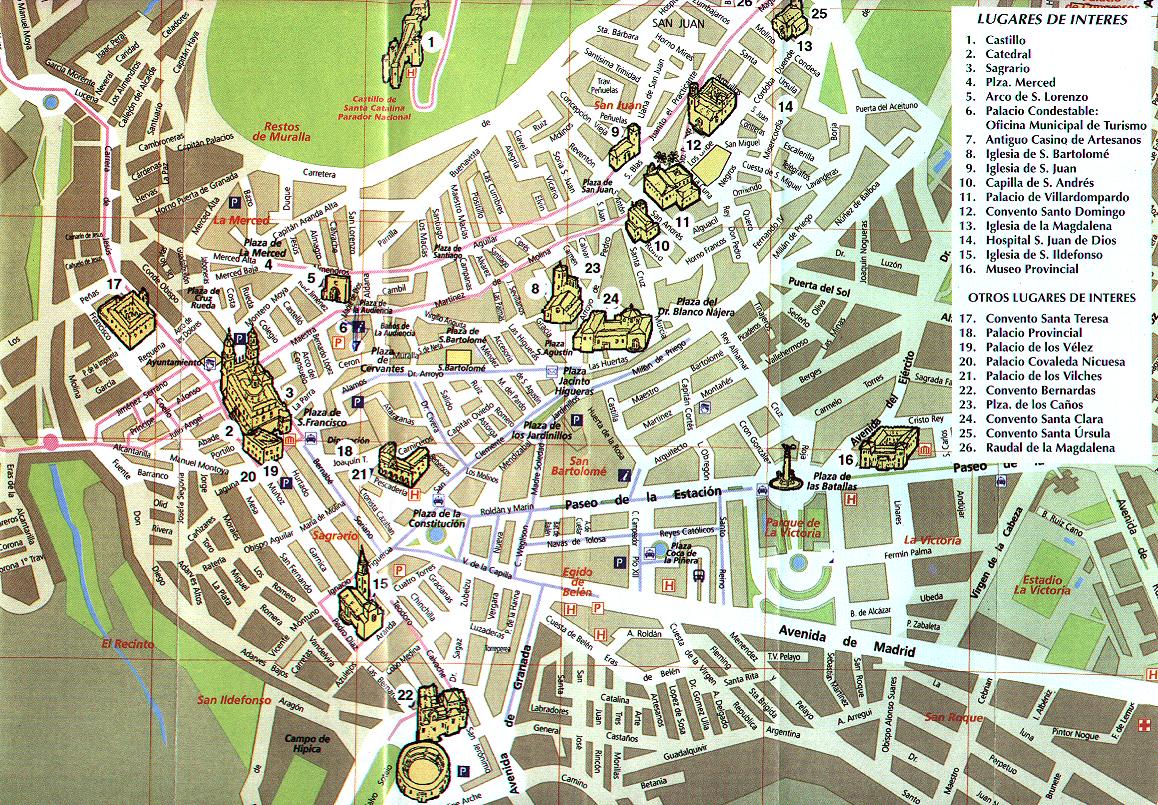 MIS VIAJES: Jaén- Municipio de Jaén y distrito 1º Centro