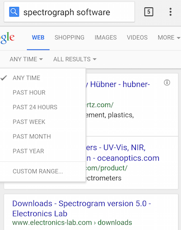 Google Mobile Search Tests More Dividing Lines