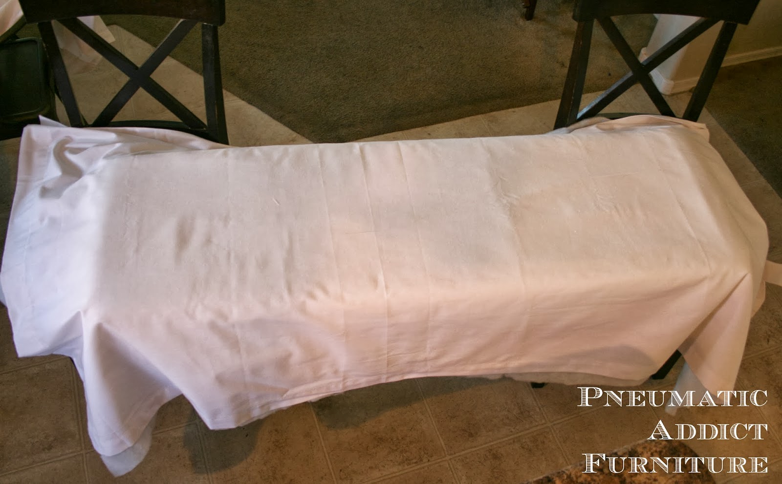 Coffee Table Turned Tufted Bench | Pneumatic Addict