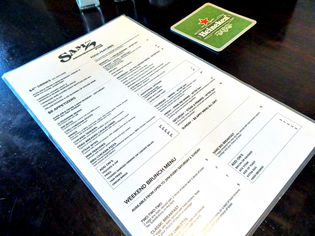 Sunny 飲飲食食: Samz Pub (酒吧週末早午餐)