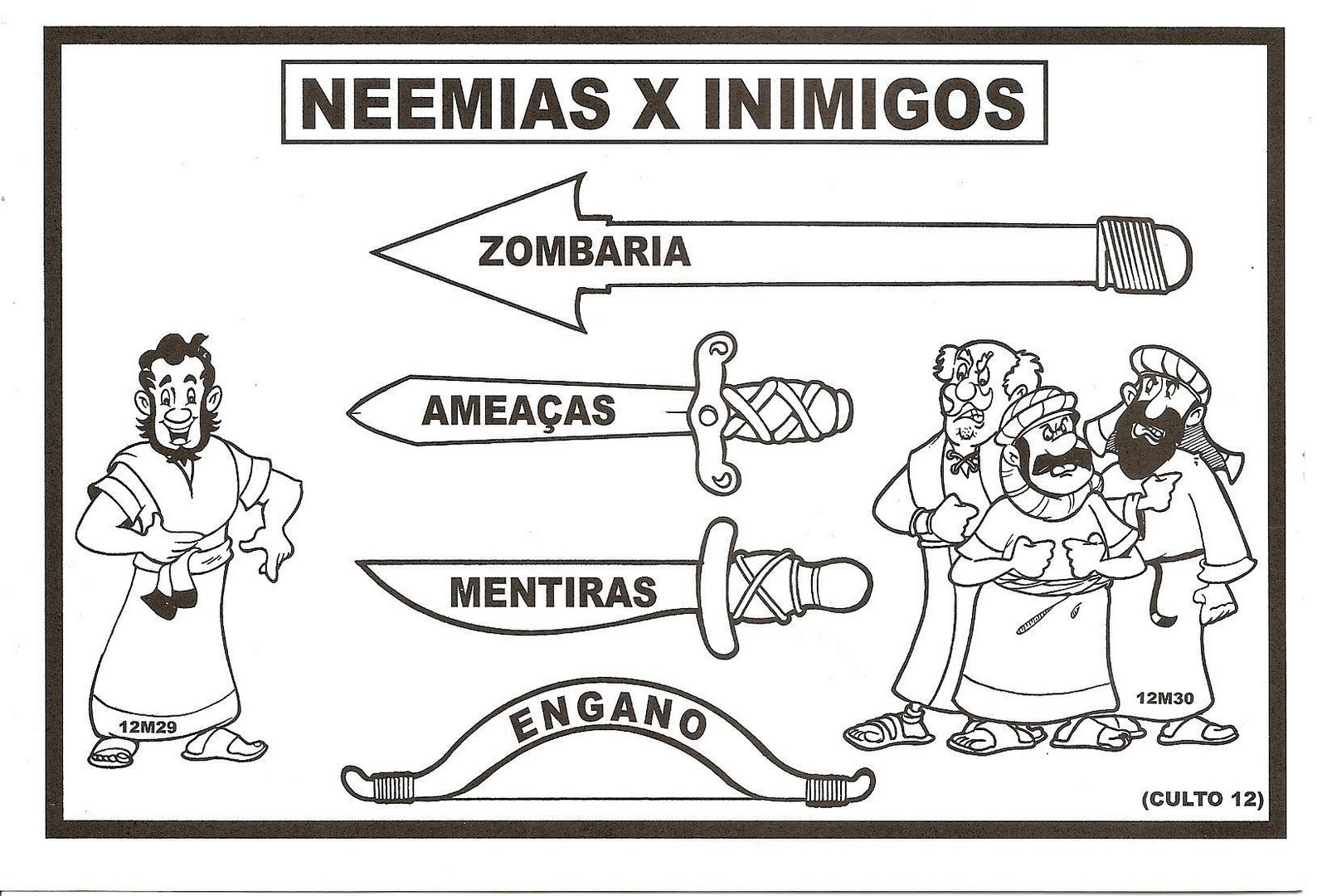 Bíblia e a Ciência: Desenhos Bíblicos para Colorir- Neemias