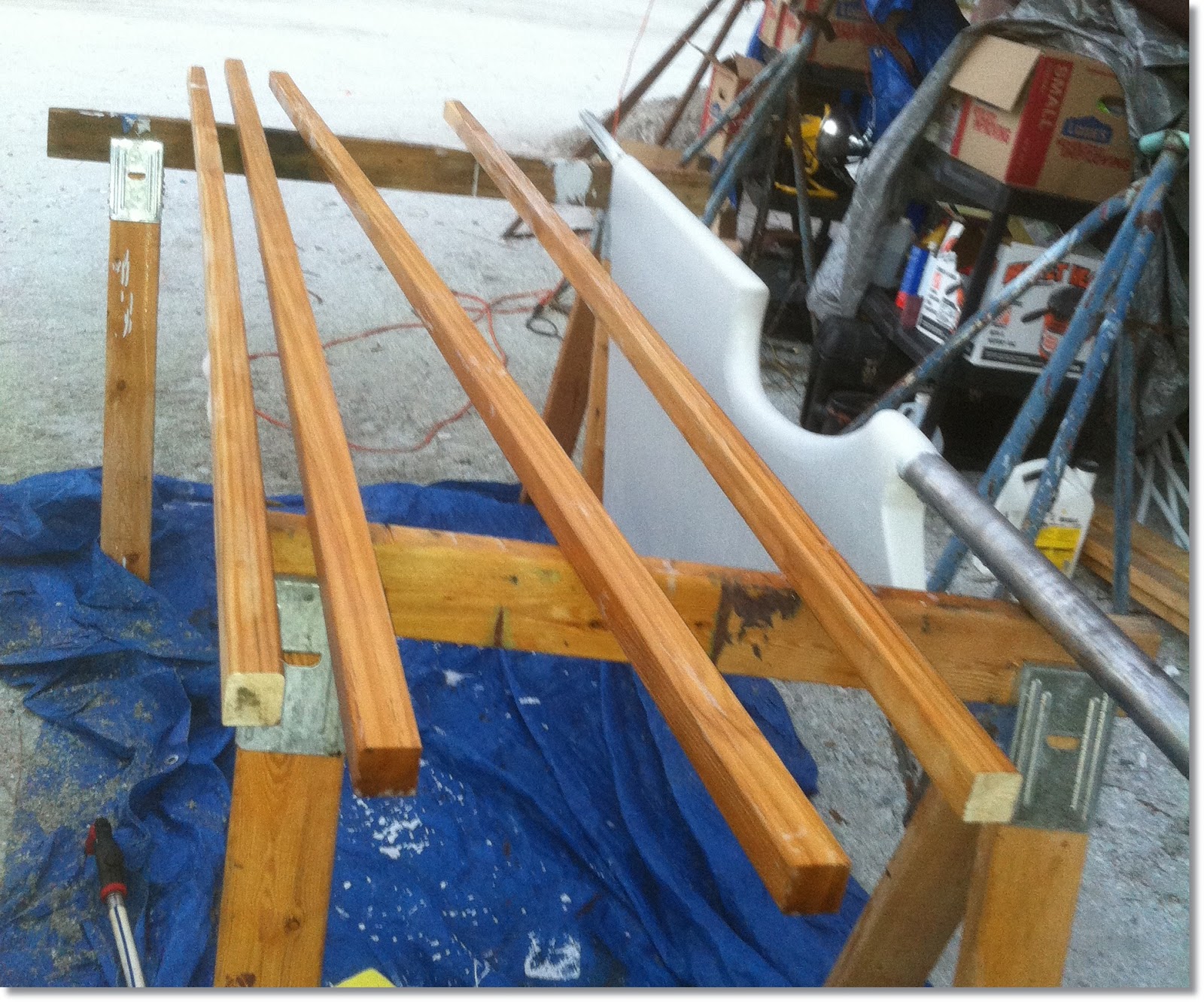 Venture Minimalists: Installing Toe Rails - The Year Long Saga