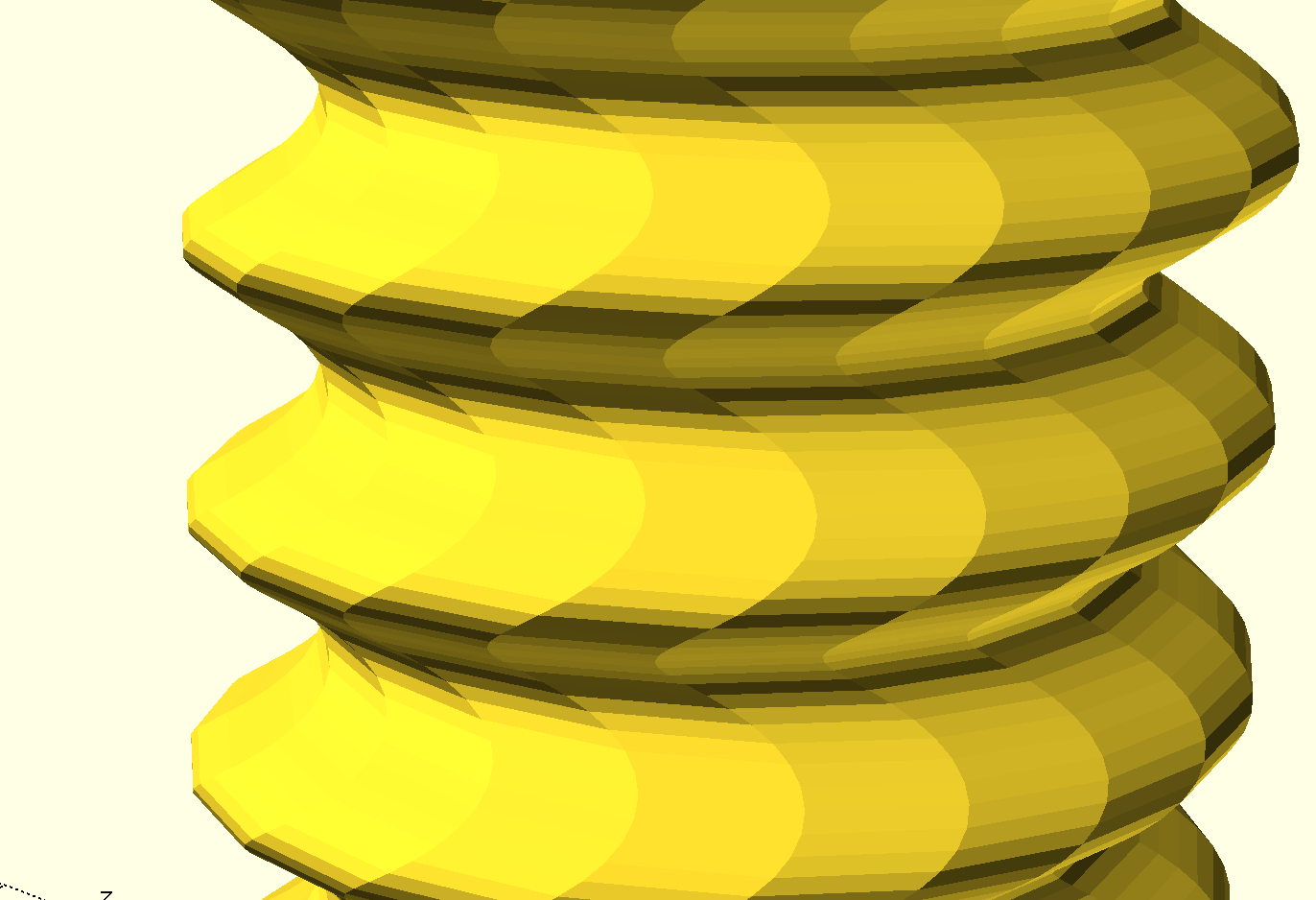 Openscad screw threads - fitladeg