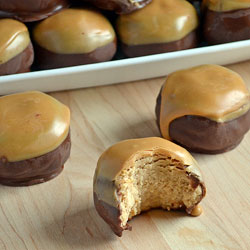 Behind the Bites: Peanut Butter and Chocolate Buckeyes