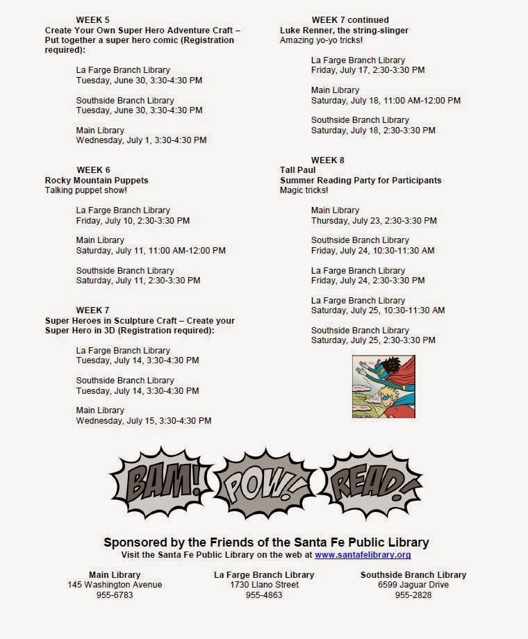 Icarus... the Santa Fe Public Library Blog: 2015 Summer Reading Program ...