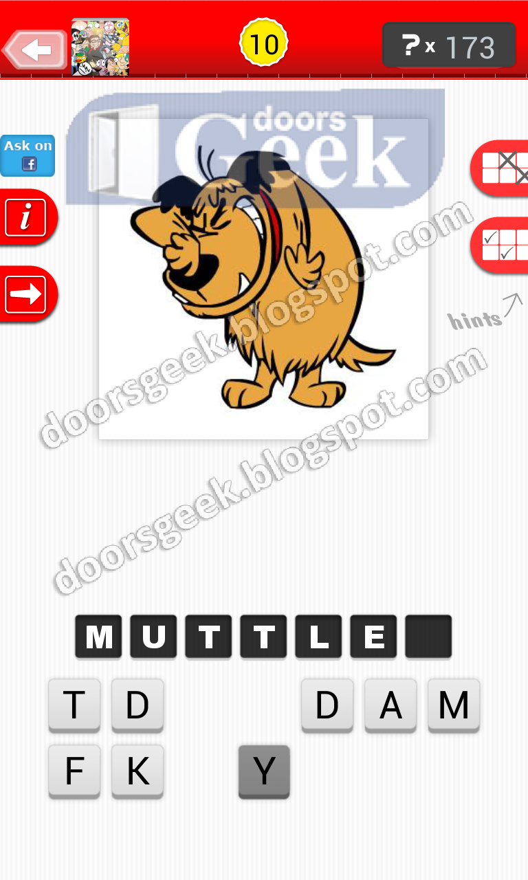 Guess The Cartoon Level 10-10 ~ Doors Geek