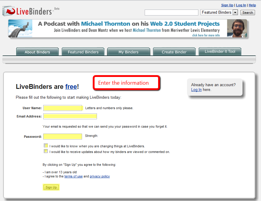 CUIN7376 Spring 2011: Review of LiveBinder