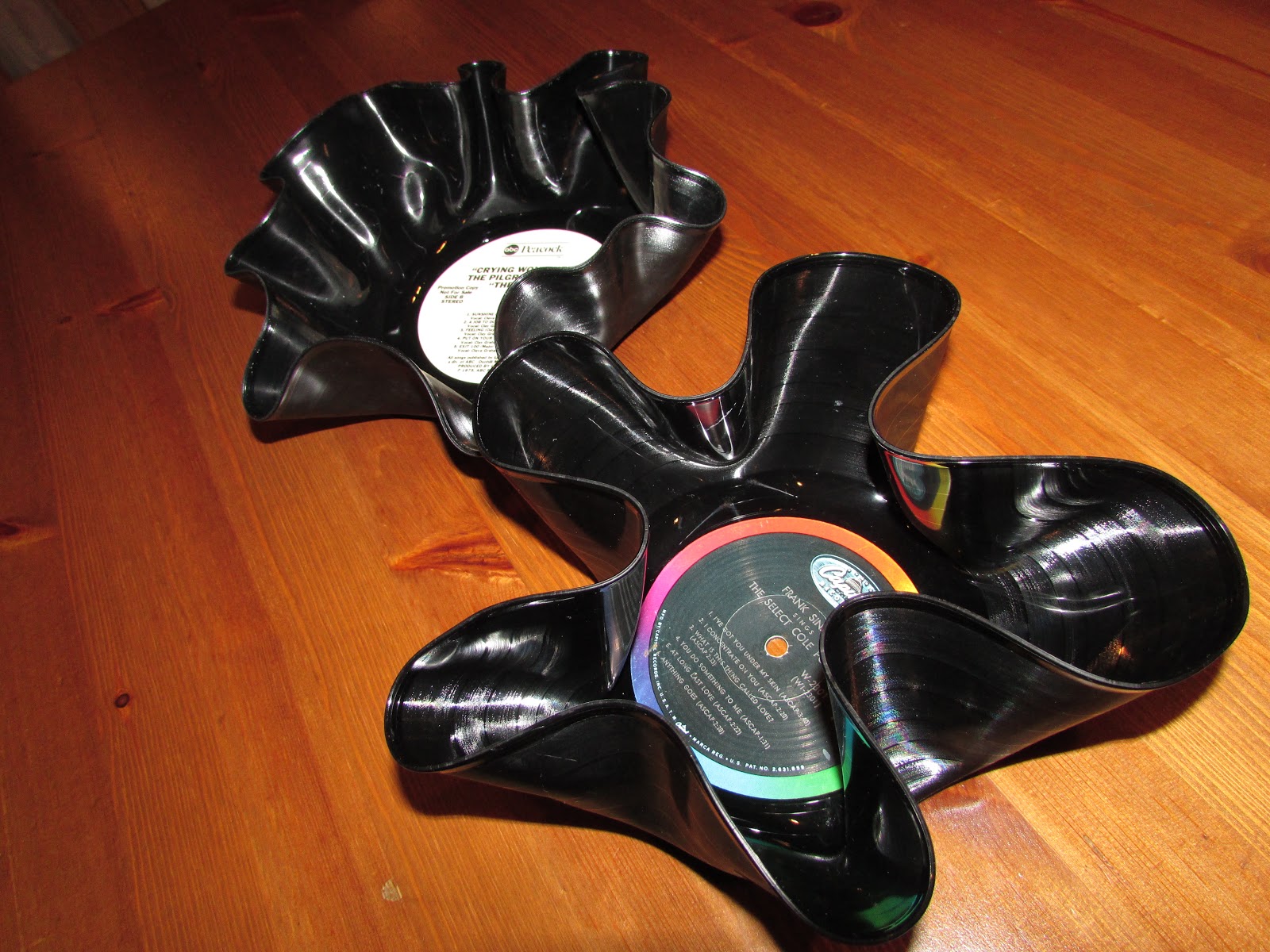 DIY Vinyl Record Bowls - DIY Huntress