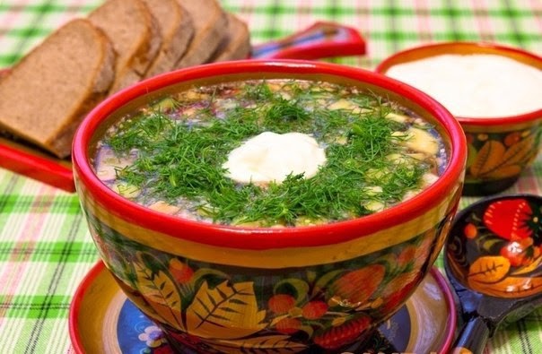 Russian Cuisine: Okroshka with Kvass: Recipe