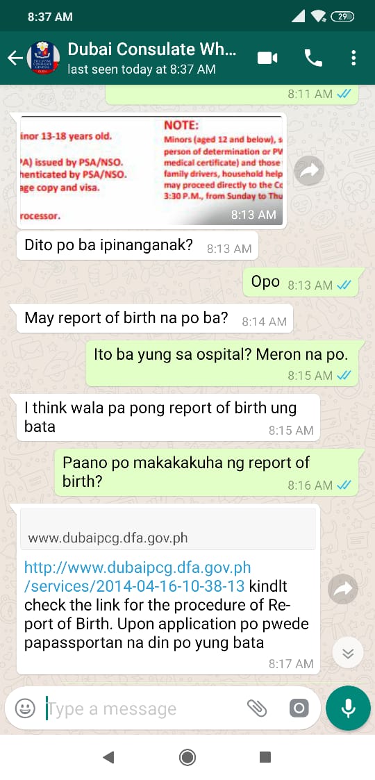 Philippine Consulate Launched Whatsapp Number - UAE Labours Blog