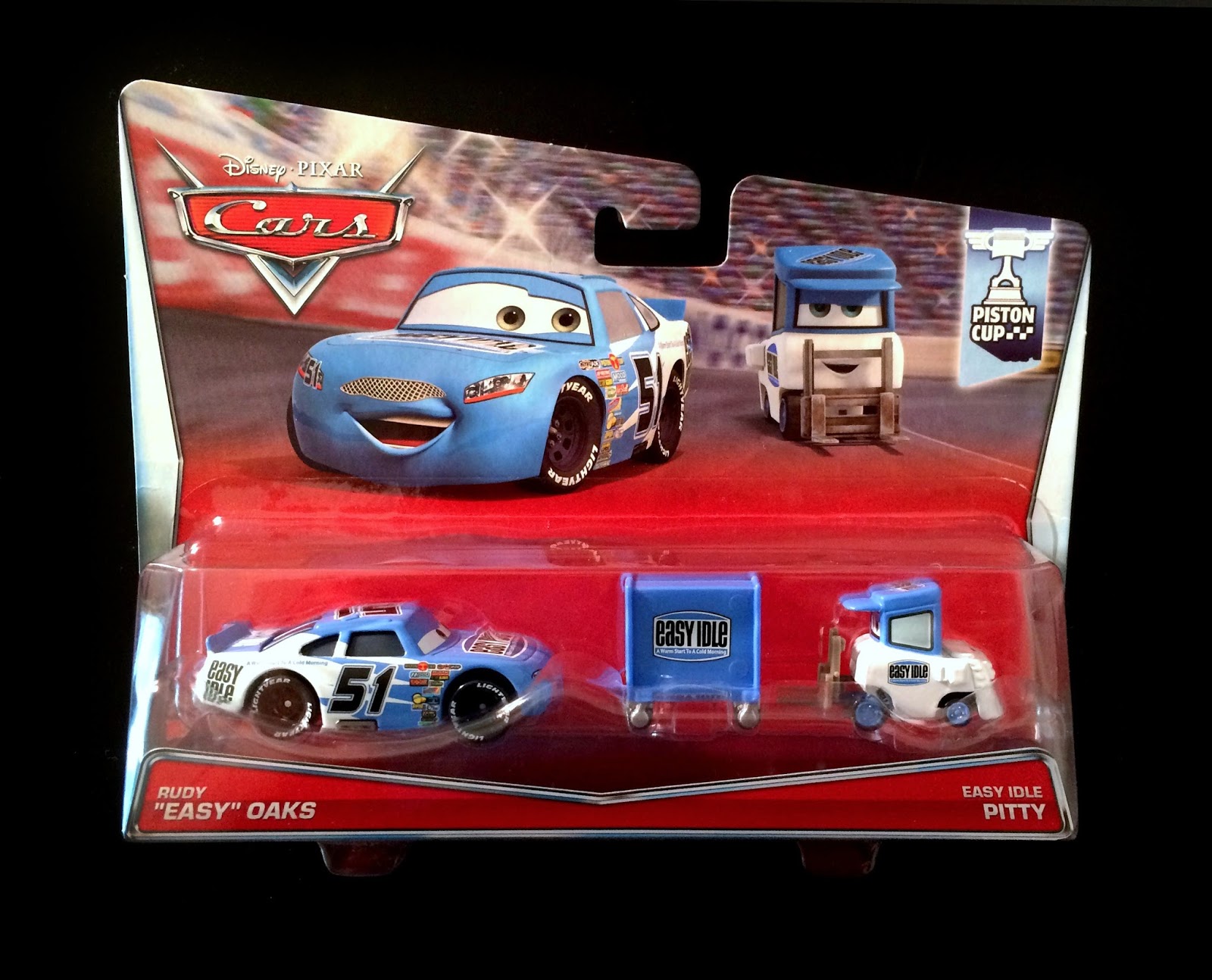 Dan the Pixar Fan: Cars: Rudy "Easy" Oaks (Easy Idle) & Pitty 2-Pack