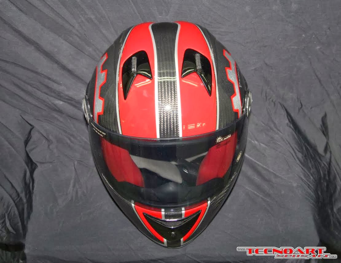 Racing Helmets Garage: Bell M4R Carbon "T1RR" by Tecnoart Sersan