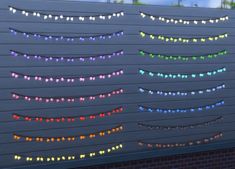 Sims 4 custom content string lights - linkedptu