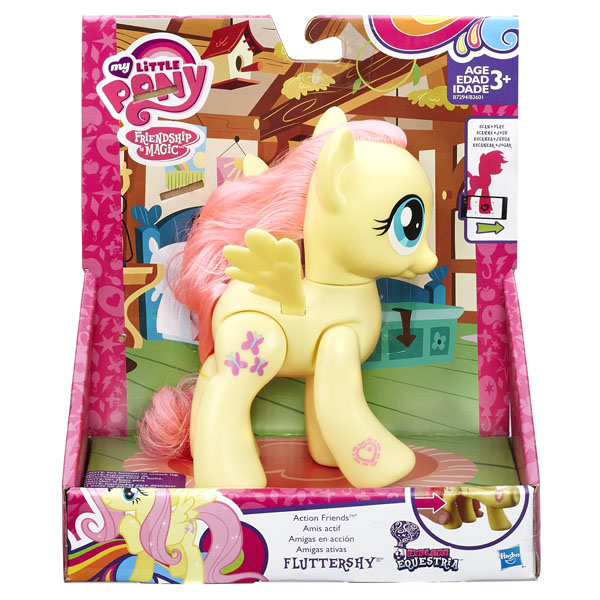 My Little Pony 6-Inch Action Friends Wave 1 Fluttershy Brushable Pony ...