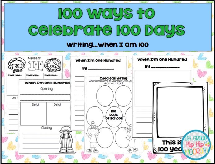 1st Grade Hip Hip Hooray!: 100 Ways to Celebrate 100 Days!