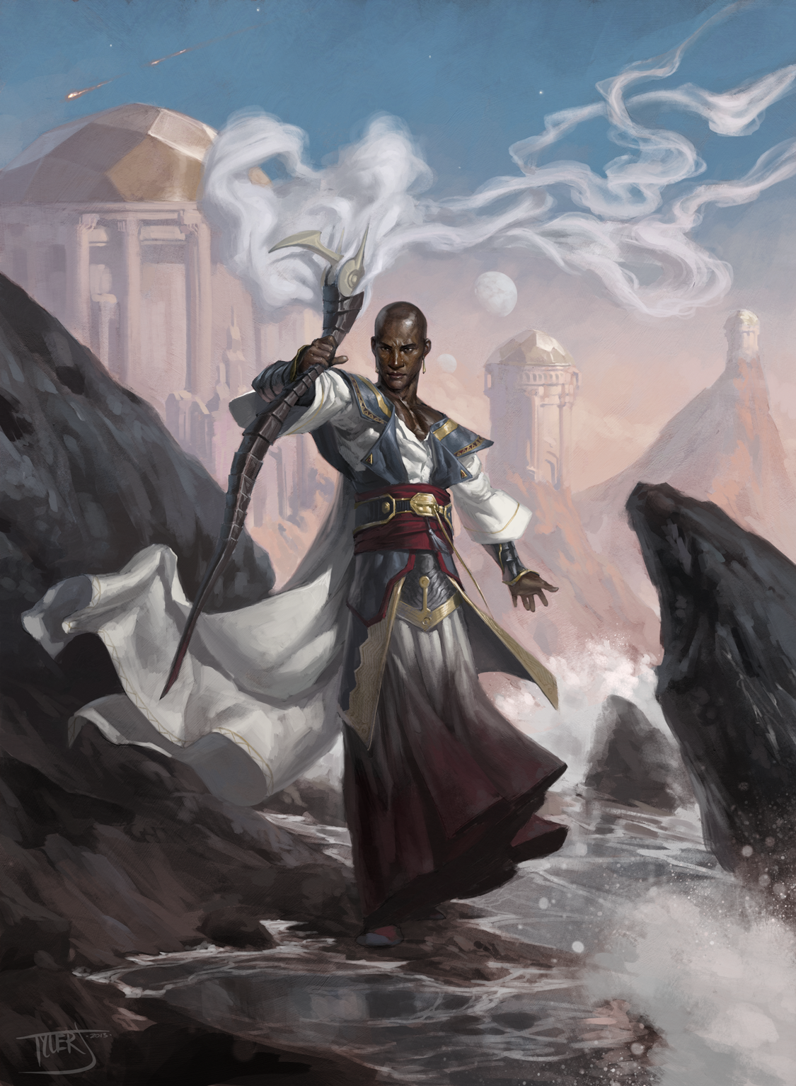 New Teferi Artwork from the Planeswalker Survey : r/magicTCG